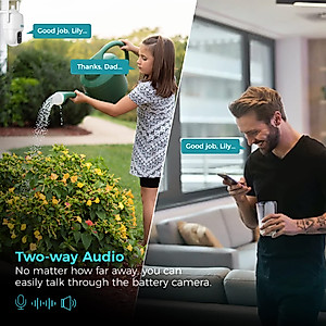 SOVMIKU CQ1S 2K Battery Security Camera Wireless Outdoor, PIR Motion Detection, Two-Way Audio, 360° View Pan/Tilt, Easy to Setup, Night Vision, Audible Flashlight Siren,SD Slot