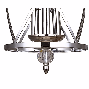 Canarm ICH172B03CH10 Vanessa 3-Light Chandelier, Chrome