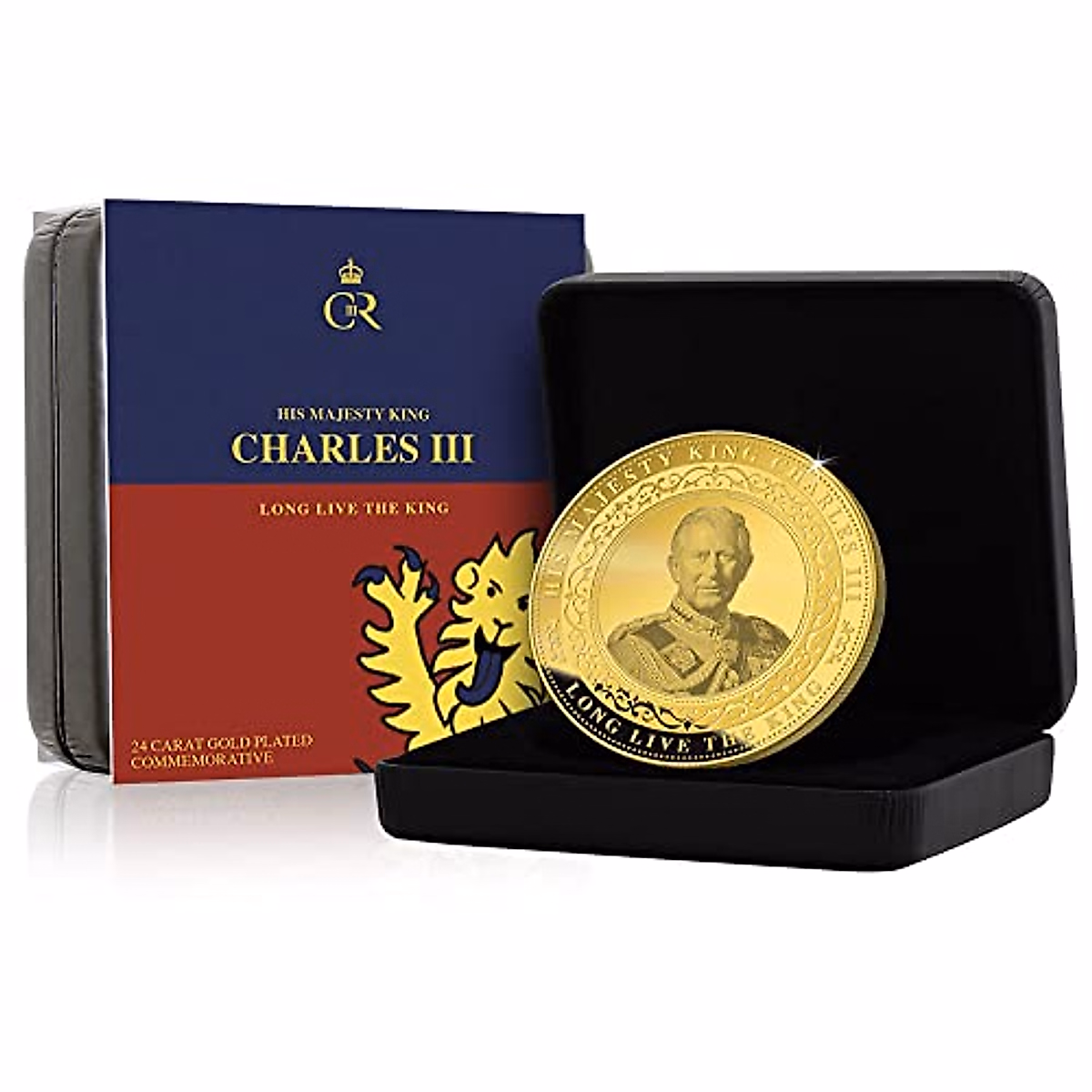 2022 DE Modern Commemorative PowerCoin Accession Of King Charles Iii Gilded Base Metal Medal 2022 Proof