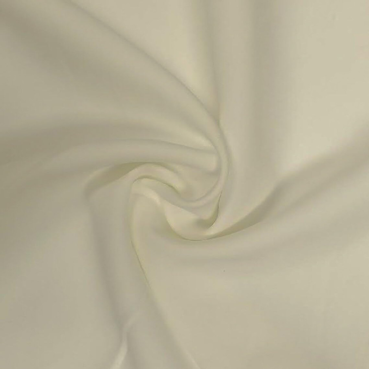 Texco Solid Color Polyester Spandex 4-Way Twill Stretch Work Clothes, Formal Wear, and DIY Projects/Apparel Fabric, Off White 1 Yard