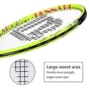 LUNNADE Tennis Racket for Kids Junior, 19/21/23/25 Inch Youth Tennis Racquet with Cover, Suitable for Beginner Boys and Girls Age 3-12