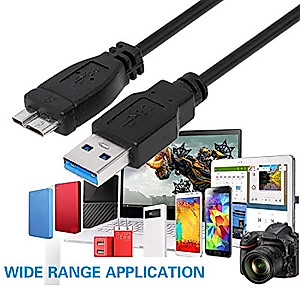 SaiTech IT USB 3.0 Cable A to Micro B high speed upto 5 Gbps data transfer cable for Portable External Hard Drive (SaiTech IT-015)