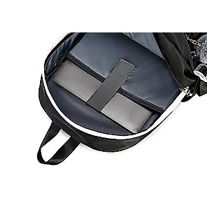 Jaygulf Waterproof Women Laptop Backpack Set Casual Girls Daypack Set Black