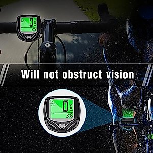 Bicycle Speedometer & Wireless Odometer for Bicycle Cycle Bike Computer with LCD Display & Multi-Functions