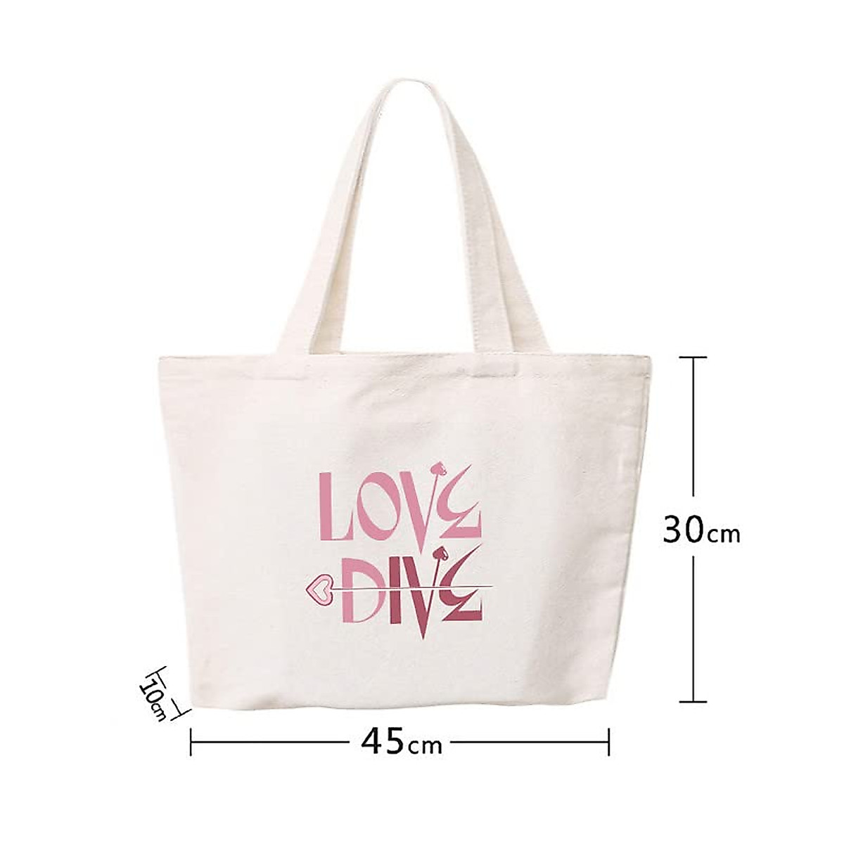 Kpop IVE Love Dive Yujin Gaeul Wonyoung LIZ Rei Leeseo Merchandise Canvas Shoulder Bag Hobo Crossbody Handbag Casual Tote for Girls Women Gifts（c）