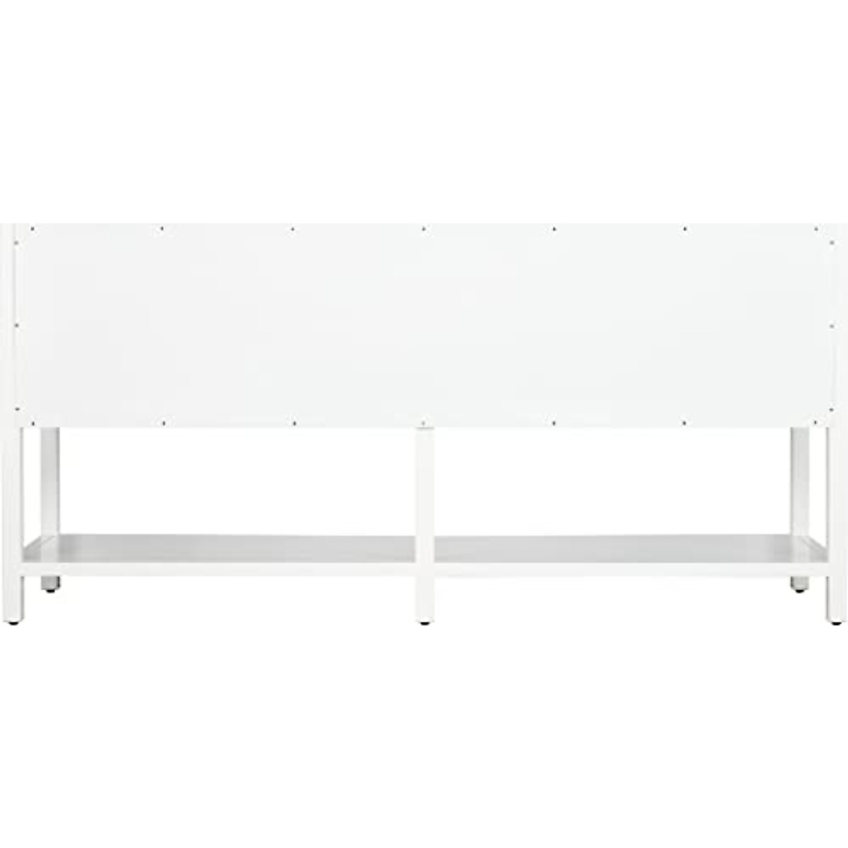 Signature Hardware 953332-72-RUMB-0 Robertson 72" Free Standing Double Vanity Cabinet Set with Mahogany Cabinet, Vanity Top and Rectangular Undermount Sinks - No Faucet Holes