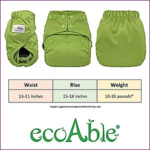 Reusable Waterproof Diaper Cover Shell: for Baby Prefold Cloth Diapers, Flats, Fitted or Inserts (Sky Adventure)