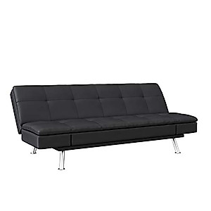 Serta Nelson Convertible Sofa Bed, Black