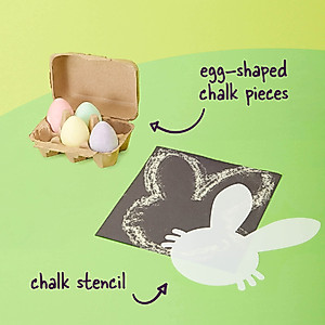 Highlights for Children Easter Craft Kit for Kids, 3 Easter Crafts in 1, Create an Easter Basket, Bunny Ears Headband, and Chalk Art Easter Decorations, Ages 6+