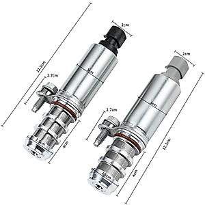 Intake & Exhaust Camshaft Position Actuator Sensor Solenoid Control Valve Kits for Chevrolet Equinox Malibu Cobalt HHR GMC Terrain Buick Pontiac 2.0L 2.2L 2.4L Replace 12655421 12655420