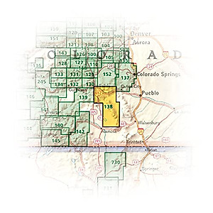 Sangre de Cristo Mountains [Great Sand Dunes National Park and Preserve] (National Geographic Trails Illustrated Map)