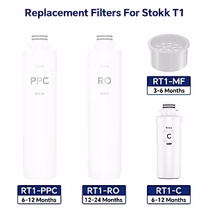 RT1-C Filter, Replacement for T1 Countertop Reverse Osmosis Water Filter, 6-12 Month Lifetime