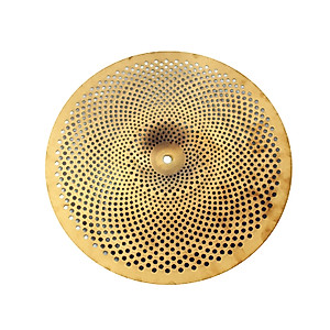 Arborea Low Volume Hi Hat Cymbals 14 inches Practice Hi Hats Cymbal Set Golden Silent High Hat Cymbals For Drums
