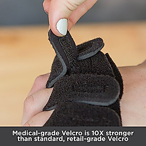 BraceAbility Ulnar Deviation & Drift Hand Splint | MCP Knuckle Joint Support Brace for Rheumatoid Arthritis & Tendonitis Pain Relief, Finger Straightener & Stretcher Glove - L (MED/LGE) Right