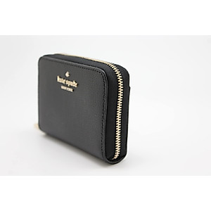 Kate Spade Darcy Small Zip Leather Credit Card Wallet Black