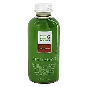 Honeybee Gardens: Men's Products, Herbal Gluten-Free Vegan Aftershave, Bay Rum, 4 oz