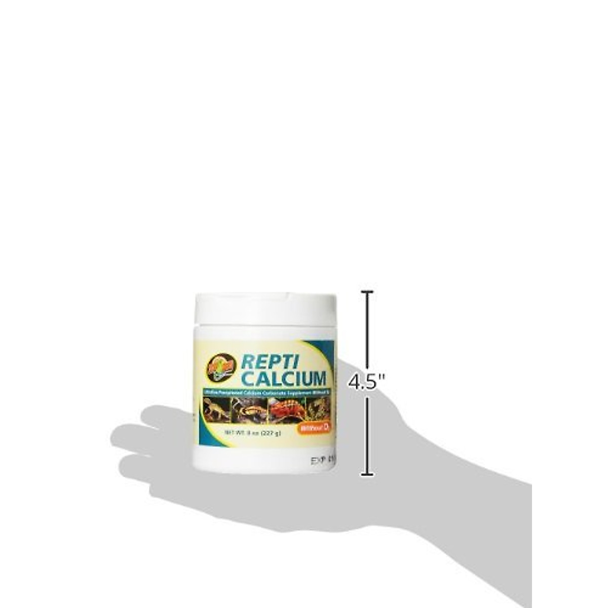 Zoo Med Reptile Calcium Without Vitamin D3 (8-Ounce / 3 Pack)