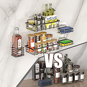 Crixny Shower Caddy, 5-Pack Shower Organizer No Drilling, Shower Shelves with Soap Holder and 18 Hooks, Rustproof Stainless Steel Shower Shelf for Inside Shower, Shower Rack for Shower Storage