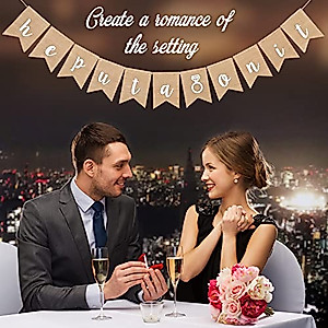 He Put A Ring On It Banner Engaged Banner Burlap Rustic Bunting Garland Engagement Decorations Engaged Sign Background Backdrop for Proposal Wedding Engagement Party Decor Supplies