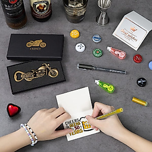Beer Gifts for Men, Unique Christmas Gifts for Him Boyfriend Husband. Crincy Motorcycle Beer Bottle Opener. Men's Gift Birthday Biker Gift Father's Day Gift for Dad Grandpa.