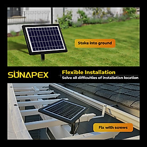 SUNAPEX Solar String Lights Outdoor Waterproof,48FT Solar Patio Lights with Shatterproof Edison Bulbs,Outdoor String Lights Solar Powered for Patio,Camping,Backyard