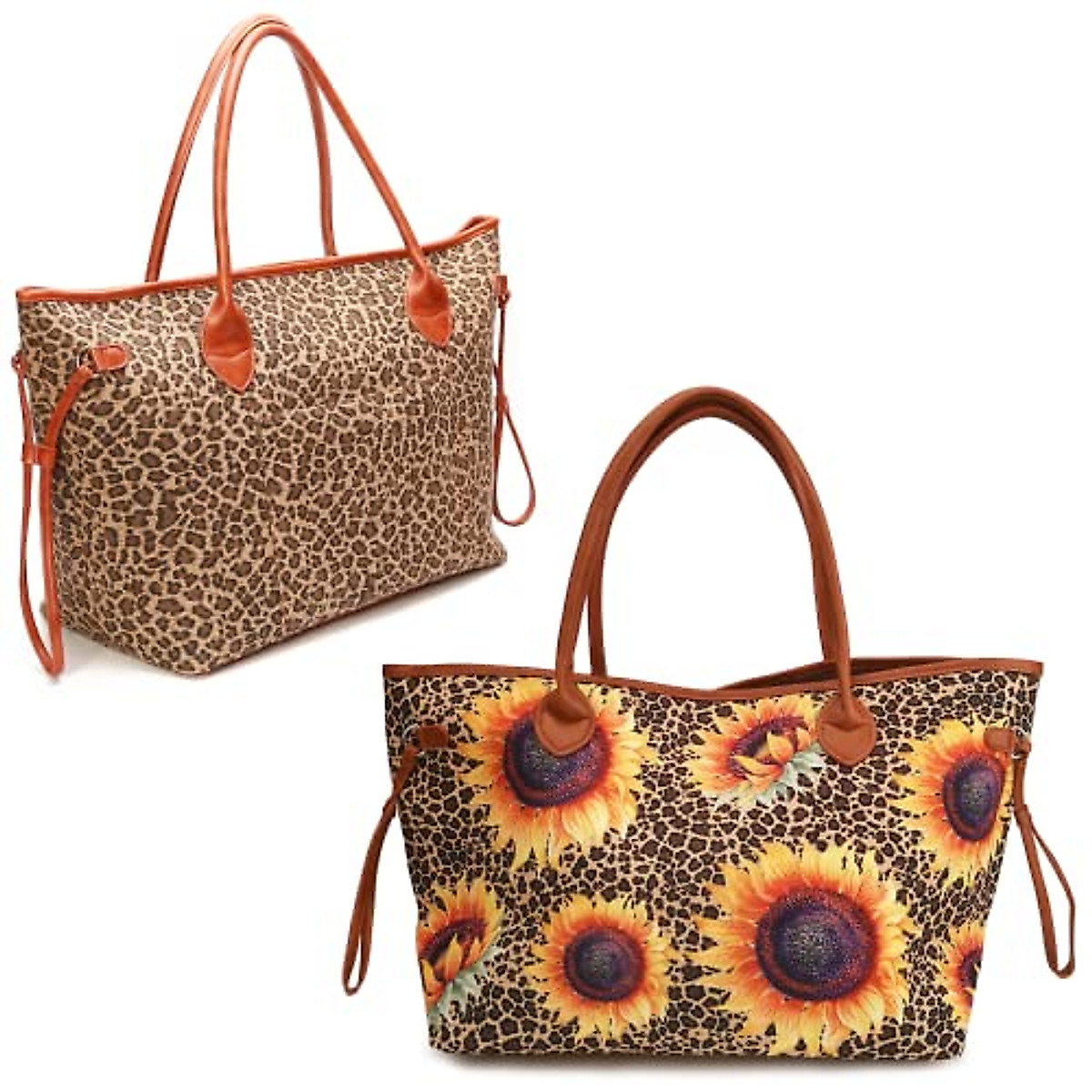 Leopard Tote Handbag Oversize Women Weekend Beach Bags Market Grocery & Picnic Tote Bag with Pockets Zipper Gifts for Women (X-Large, Cheetah Print)