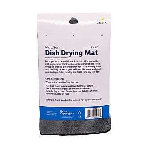 BRITE CONCEPTS Dish Drying Mat, 1 EA