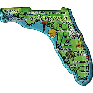 Florida - Acrylic State Map Refrigerator Magnet