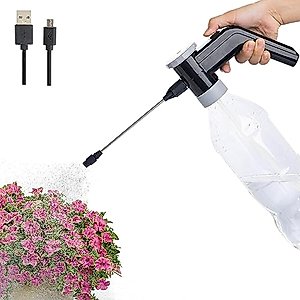 JETASU electric sprayer, garden sprayer you may never have seen, Cola bottle for direct use, USB fast charging with adjustable spout for gardening, Yard, Cleaning