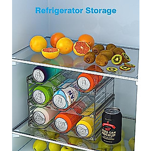 Hyperzoo Water Bottle Organizer, Stackable Water Bottle Holder, Plastic Wine Racks for Kitchen Cabinets, Pantry, Fridge, Water Bottle Storage for Wine/Drink/Can/Tumbler Cup Stand Organizer, 3 Pack