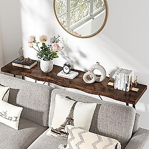 Tribesigns Long & Wider Console Table, 71 inches Behind Couch Table Industrial Entryway Table, Vintage Hallway Table, Rustic Long Sofa Table, Large Accent Table for Living Room & Entrance