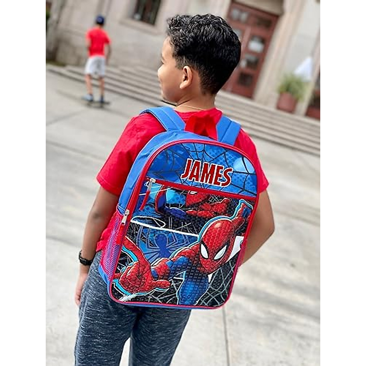 KishKesh Personalization Personalized 16 Inch License School Backpack - Spider-Man