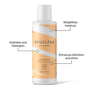 Bouclème - Curls Travel Kit - Includes Hair Cleanser, Conditioner & Curl Defining Gel - Protects & Nourishes Curls - Natural and Vegan - Haircare Travel Kit for Curly Hair - 10.1 fl oz