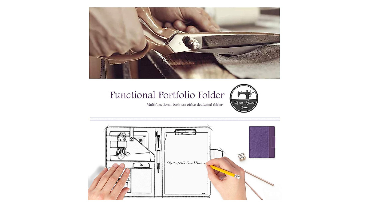 Toplive Executive Portfolio Case - Stay Organized in Style