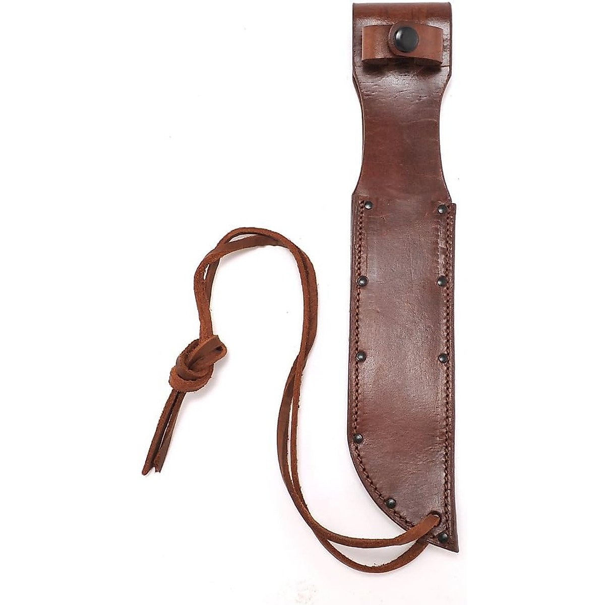 World War Two Vietnam Style Leather Sheath for US Navy Mark 2 MK 2 or KA-BAR Leather Sheath Fits 7" Blade (Brown)