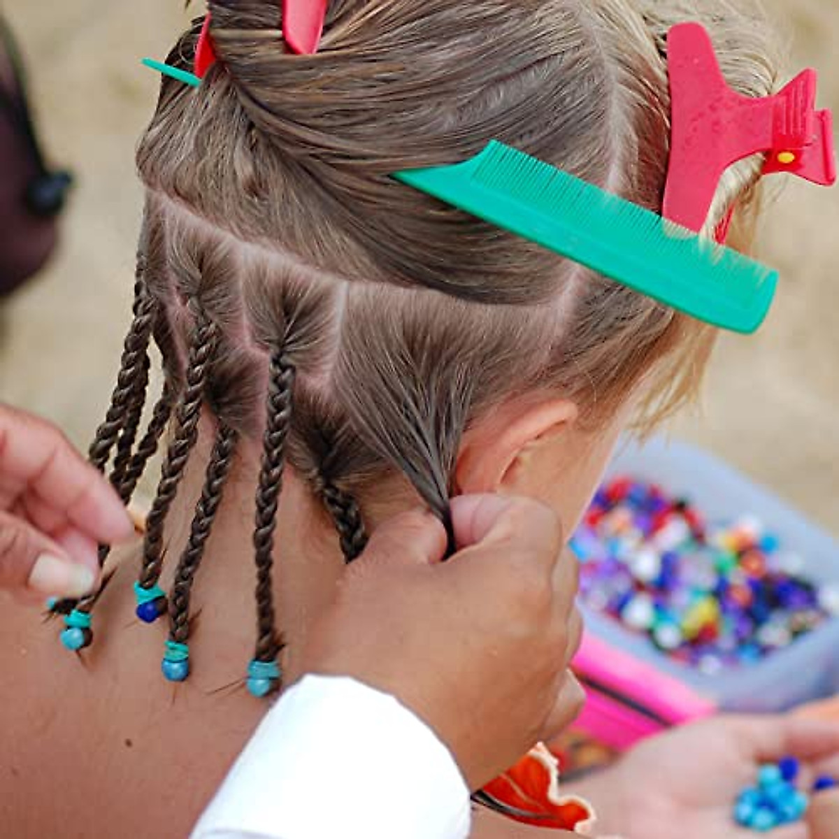 Arokimi Beads for Bracelets,Color Beads for Hair Braids,Making Jewelry Necklace