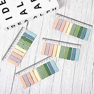 1000 Sheets Transparent Sticky Notes,Waterproof Translucent Color Morandi Sticky Tabs,See Through Sticky Notes, Pastel Clear Self-Sticky Page Flags Book Markers Stickers