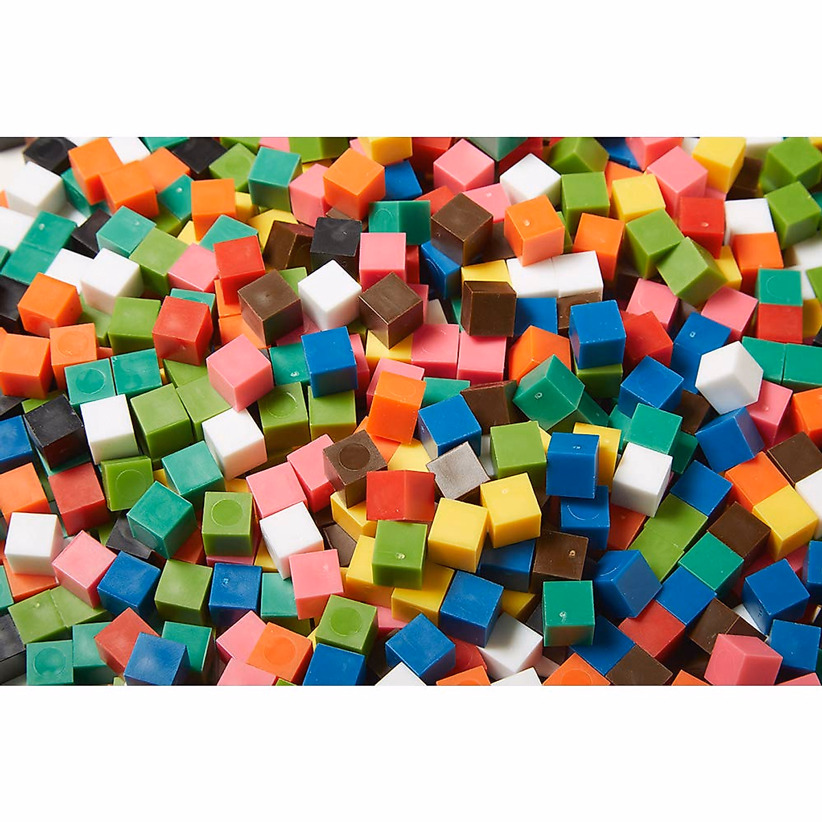 hand2mind Plastic Blocks, Counting Cubes For Kids Math, 1 Cm Blocks For Preschool Crafts, Early Math Manipulatives For Preschool, Classroom Supplies For Teachers Elementary (Pack of 1000)