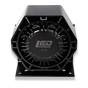 Ledqusa Northern Shrike 100 Watt Emergency Vehicle Siren Speaker for High Performance Hazard Warning/Police, Fire Trucks, Ambulance Speakers System - Compact Speaker