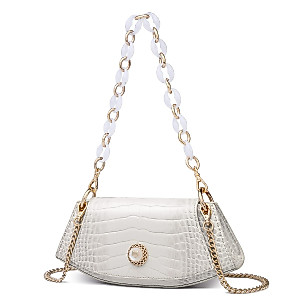 Split Leather Crossbody Bag for Women Purses Fashion Crocodile Small Hobo Bag Ladies Shoulder Bag Qriginal Design Underarm Bag