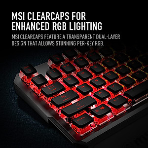 MSI Vigor GK71 Sonic US Mechanical RGB Gaming Keyboard Sonic Red Switches