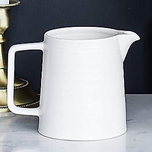 Kovot Pour Over Coffee Maker Set, Premium Ceramic Dripper for 1-2 Cup & 15 ounce Serving Pitcher, Home Filter Coffee Maker (White)