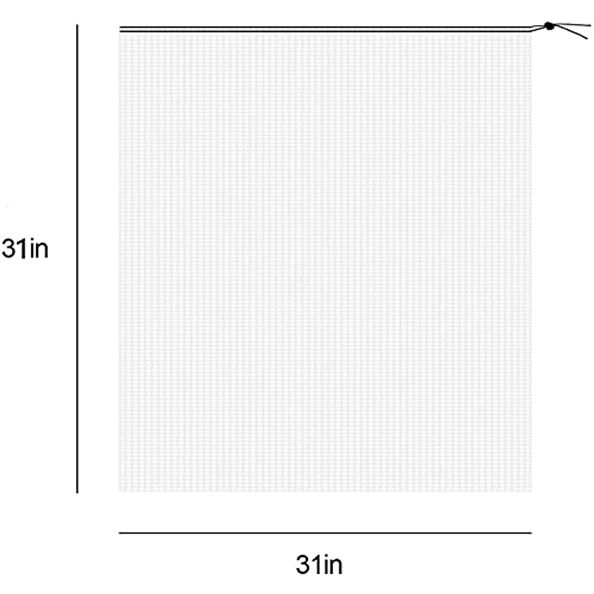 Alpurple 3 PCS Insect Bird Barrier Netting Mesh with Drawstring-2.6 x 2.6 Feet Fruit Tree Net-Garden Netting Plant Cover for Protect Plant Fruits Flower from Insect Bird Eating