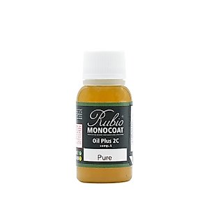 Rubio Monocoat Wood Oil Finish Sample - Pure | Oil Plus Part A | Quick-Dry, Eco-Friendly Linseed Wood Oil for Indoor Use | Ideal for Sampling Oil Plus 2C & Touch Ups | 20 mL