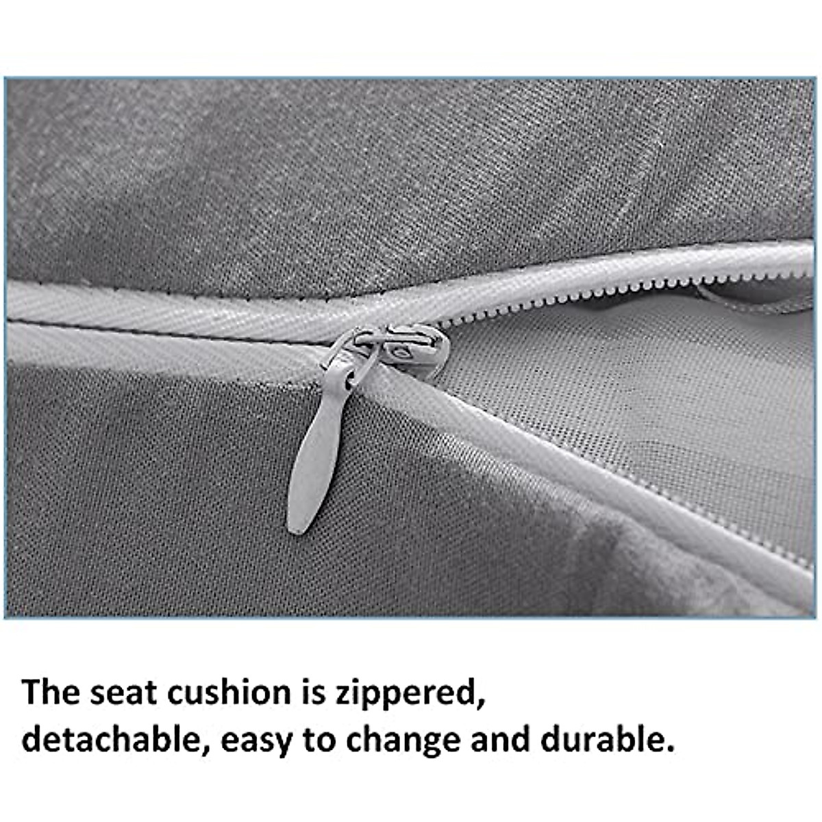 HMCUIQI Garden Wicker Hanging Egg Rattan Chair Hammock Pad Waterproof, Hanging Basket Chair Cushion Outdoor Not-Slip, for Patio Garden (Without Stand)