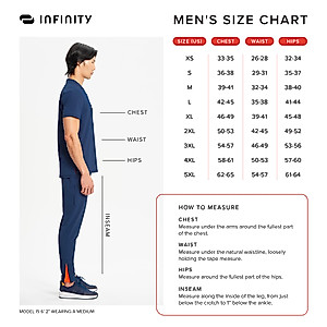 Infinity Cherokee Men's Jogger Pants with Drawstring Waist Mid Rise 5 Pockets Bottoms CK004AS, L Short, Pewter