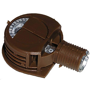 Brown Quickloc Flanged Fasteners for Face 25mm Boring Furniture Connectors (Set of 8) Sauder Titus