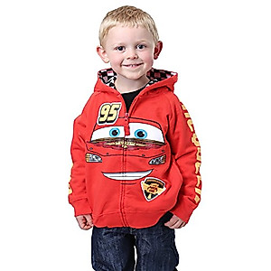 Disney boys Cars '95 Hoodie Hooded Sweatshirt, Red, 5 6 US