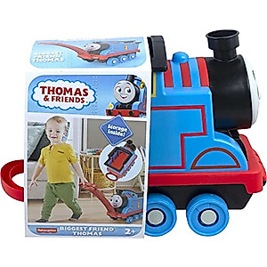 Thomas & Friends Pull-Along Toy Train for Kids Biggest Friend Thomas with Storage for Preschool Kids Ages 2+ Years