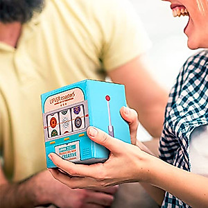 LIFVER Christmas Coasters for Drinks with Holder, Set of 8 Black Marble Style Absorbent Drink Coasters with Cork Base, Ideal for Living Room Decor, Gifts for Men, Bar Coaster with 4 Sayings, 4 inch